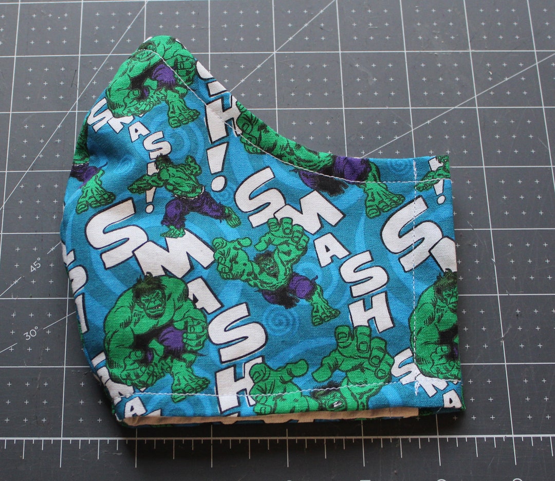 Hulk Smash Mask W/filter Pocket - Etsy