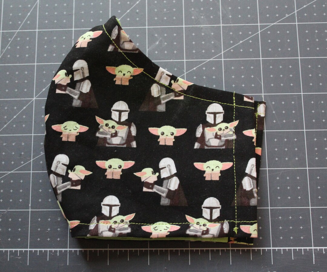 Baby Yoda Grogu Mask W/filter Pocket - Etsy