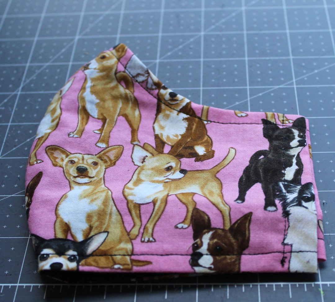 Chihuahuas Mask W/filter Pocket - Etsy