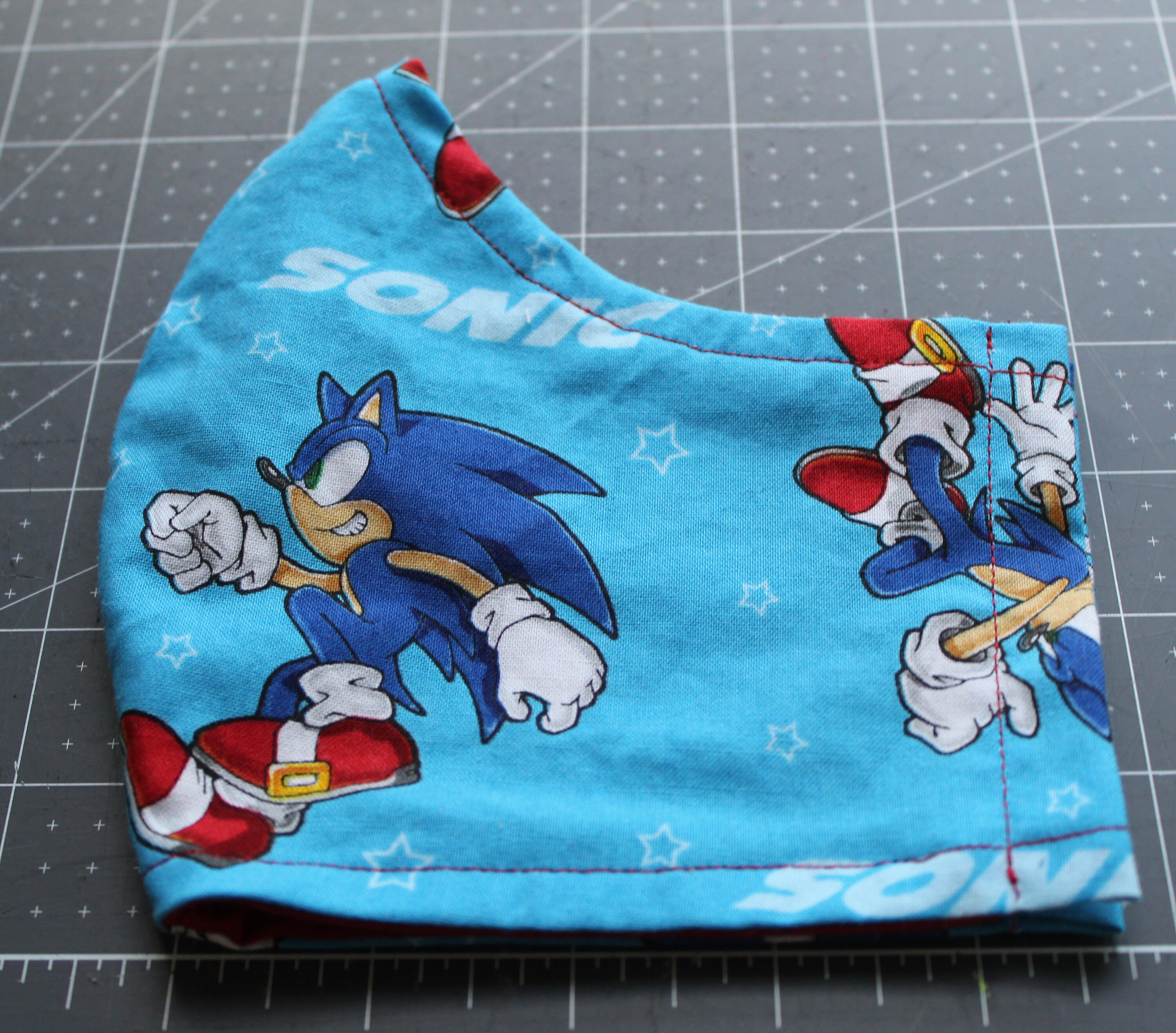 Sonic the Hedgehog Mask W/filter Pocket | Etsy