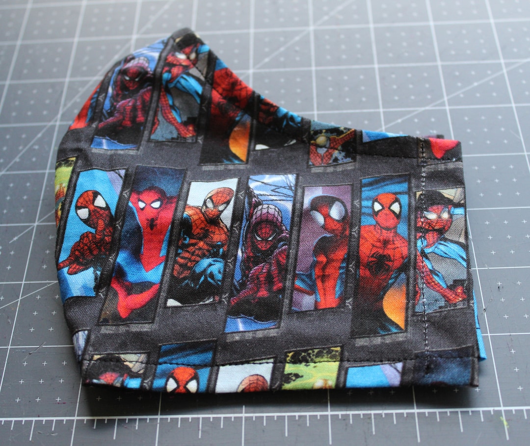 Spider-man Panels (small) Mask W/filter Pocket - Etsy
