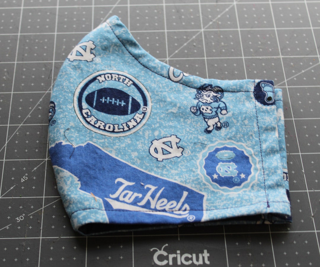 UNC Tarheels Symbols Mask W/filter Pocket - Etsy