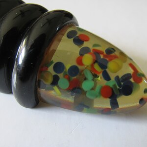 CONFETTI BAKELITE BROOCH atomic Design Shape 1930's Collectible Great ...