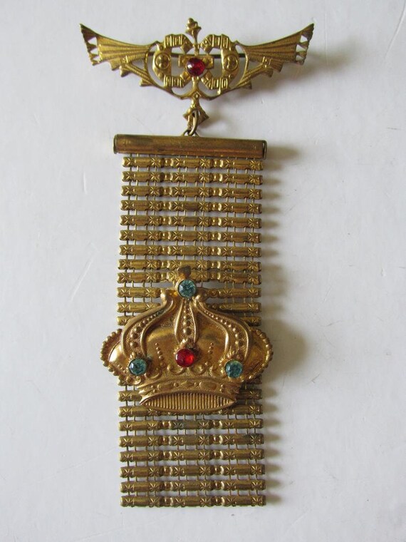 Antique MASONIC FRATERNAL ORDER or Fellowship Pin Kni… - Gem