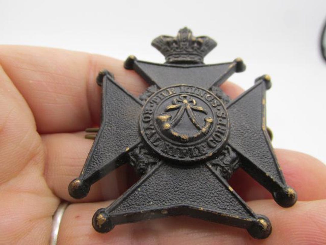 British Army KRRC (kings Royal Rifle Corps) Cap Badge Estimate 1903 ...