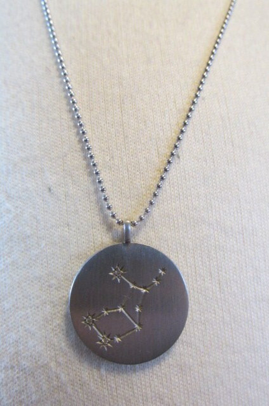 La Soula STERLING & DIAMONDS VIRGO Zodiac Pendant 925 20" Chain 1 ...