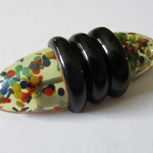 CONFETTI BAKELITE BROOCH atomic Design Shape 1930's Collectible Great ...
