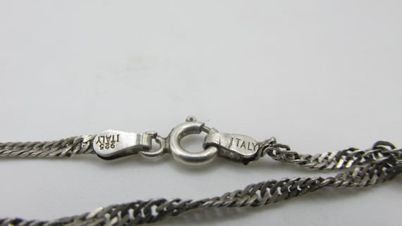 Sterling Six Point STAR PENDANT 1" Round 18" Twisted … - Gem