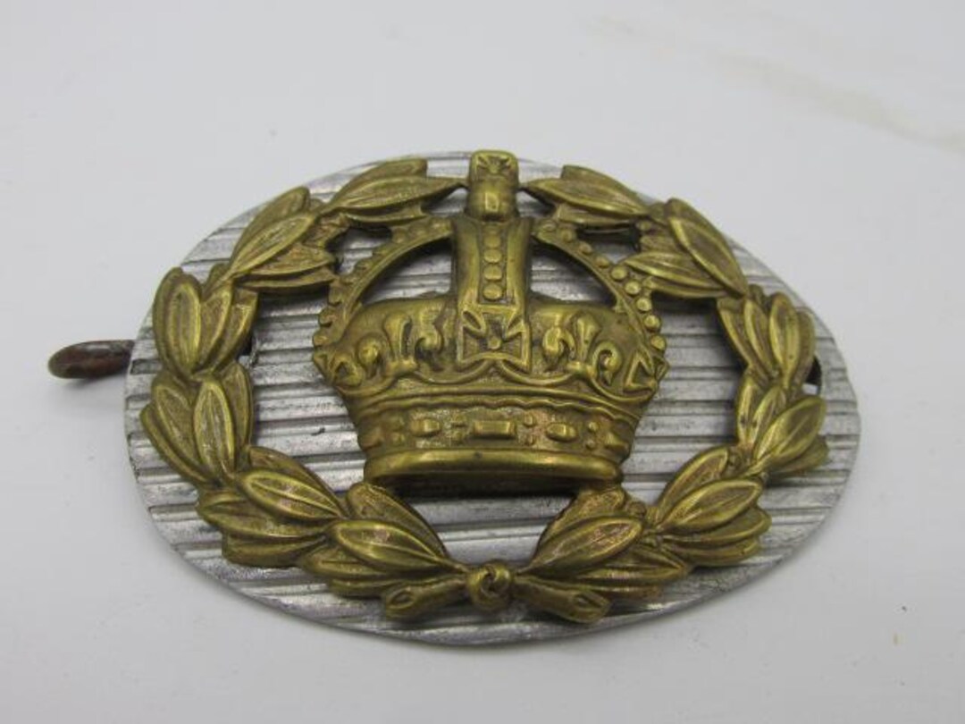 British MILITARY CAP BADGE W W I Warrant Officer Rank English Civil War ...