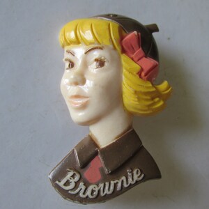 Vintage BROWNIE PIN 1950's Collectible Girl Scouts of USA Memorabilia ...