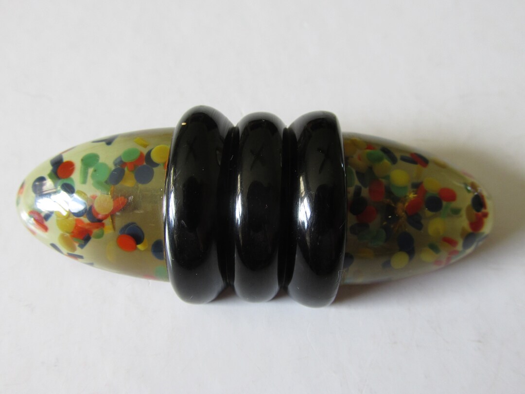 CONFETTI BAKELITE BROOCH atomic Design Shape 1930's Collectible Great ...