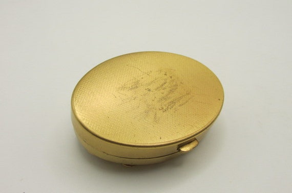 Vintage K & K (Kotler Kopit) MAKEUP COMPACT Oval 2 1/… - Gem