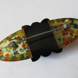 CONFETTI BAKELITE BROOCH atomic Design Shape 1930's Collectible Great ...