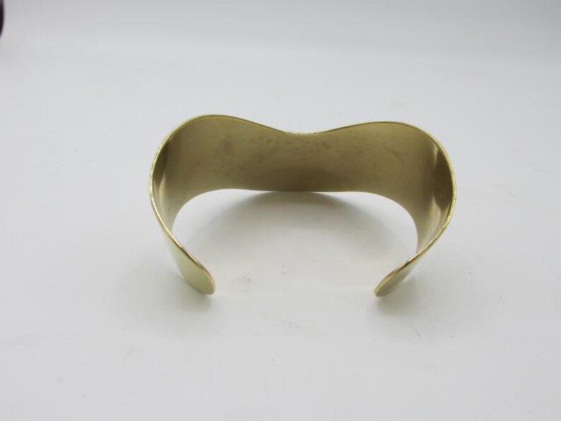 Retro PIERRE CARDIN Cuff BRACELET Gold Tone Modern Design 1970's ...