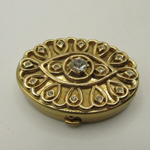 Vintage K & K (kotler Kopit) MAKEUP COMPACT Oval 2 1/4" X 1 5/8" X 1/2 ...