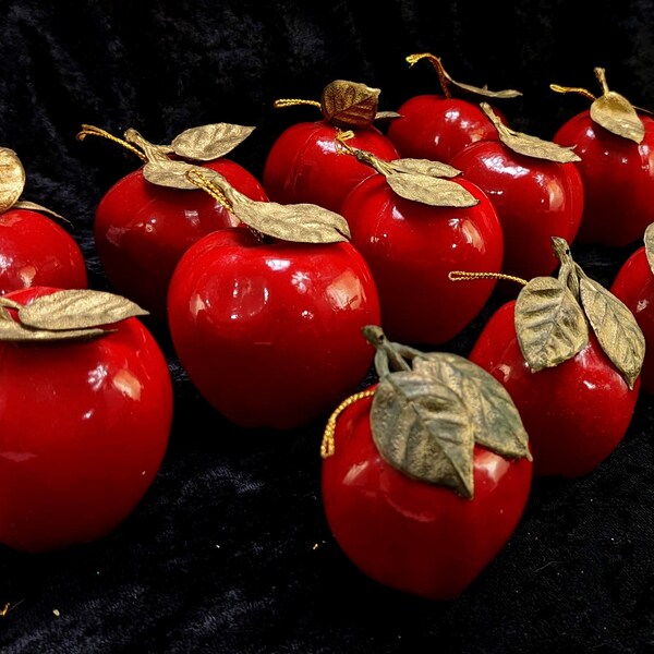 Apple Ornament - Etsy