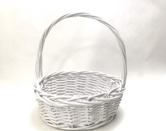 White easter basket | Etsy