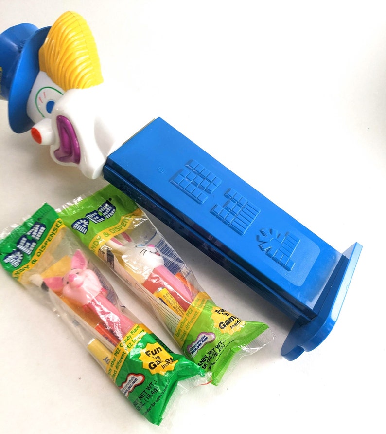 Pez Collection: LARGE Peter the Clown UNOPENED Piglet and Bunny - Etsy