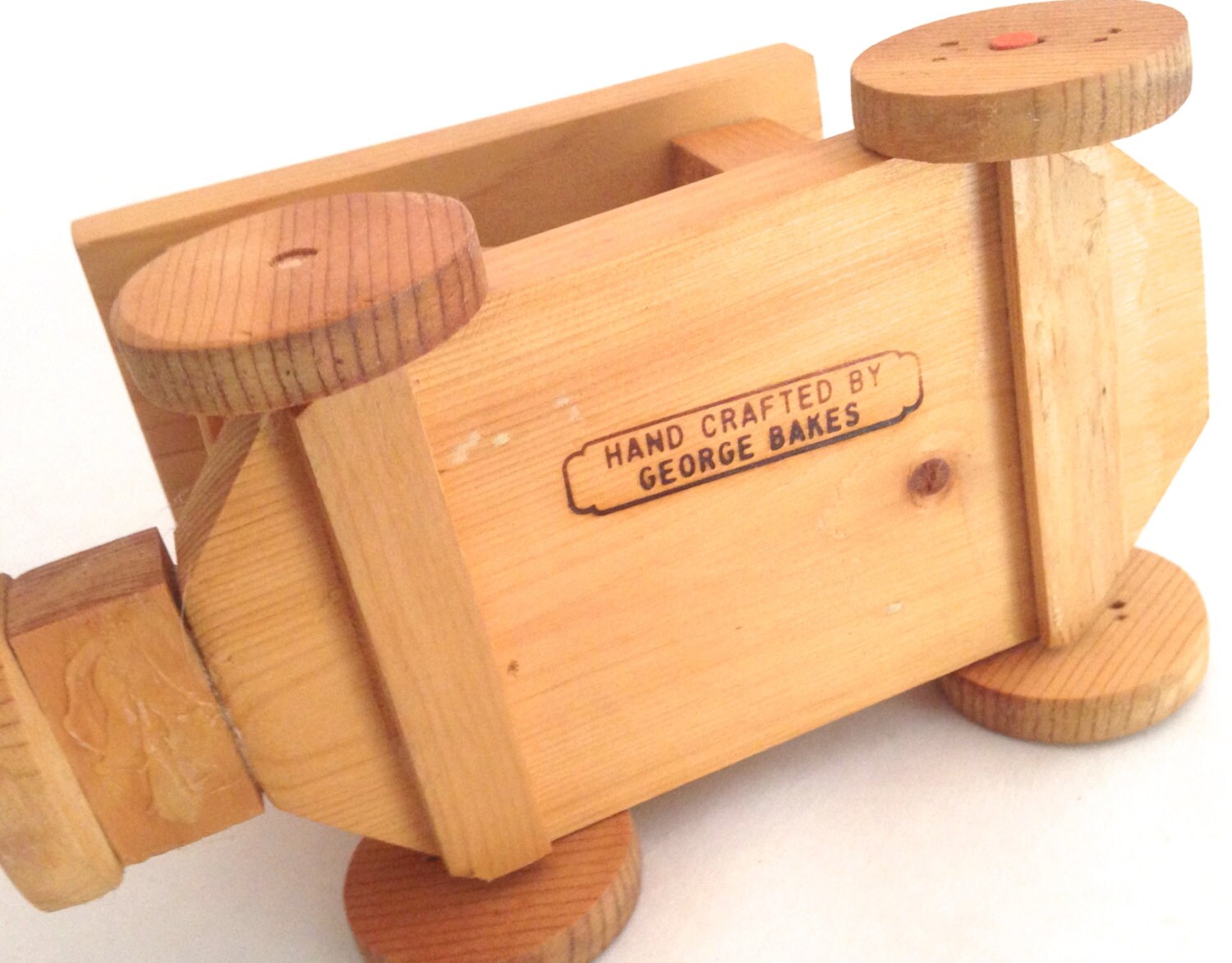 Handcrafted Wooden Train Car Primitive Wood Toy Hand Made - Etsy