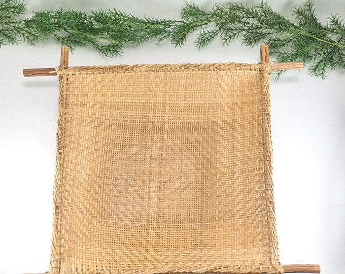 Hard to Find Wicker Sieve, Indigenous Native American Square Sifter ...