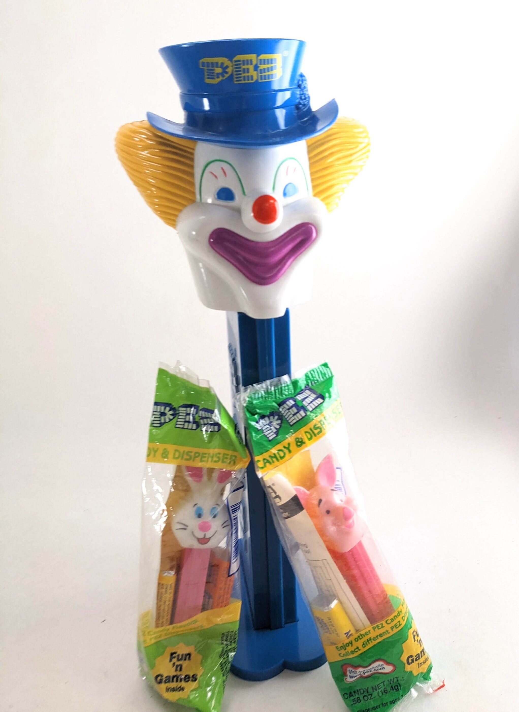 Pez Collection: LARGE Peter the Clown UNOPENED Piglet and Bunny - Etsy