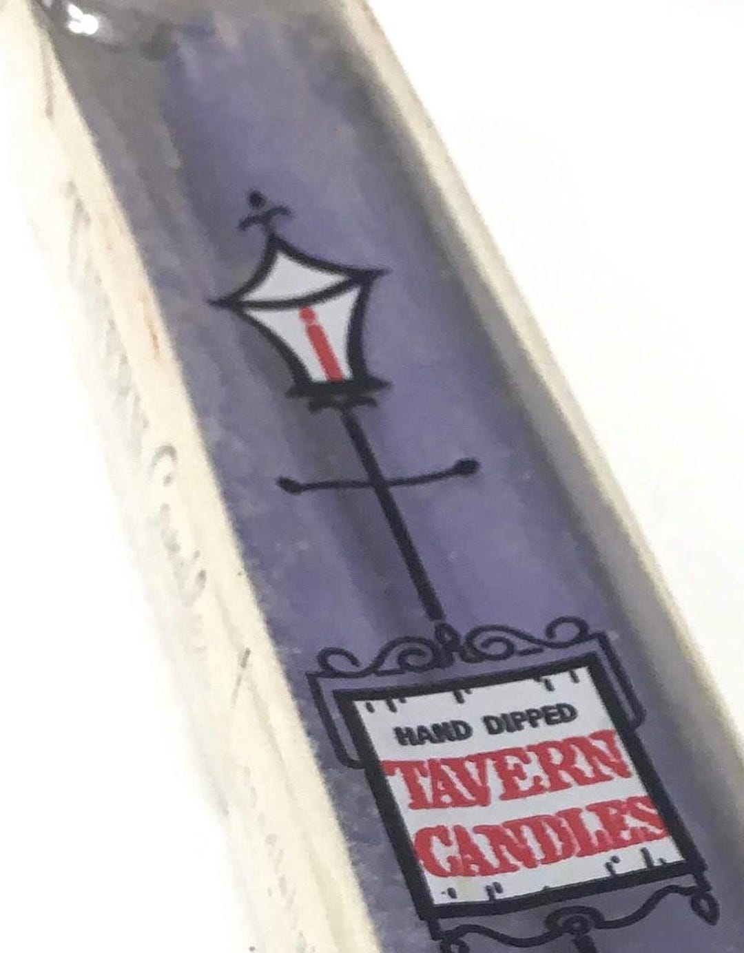 Tavern Candle Set: Hand Dipped Purple Satin Finish, 10" Dinner Candles ...