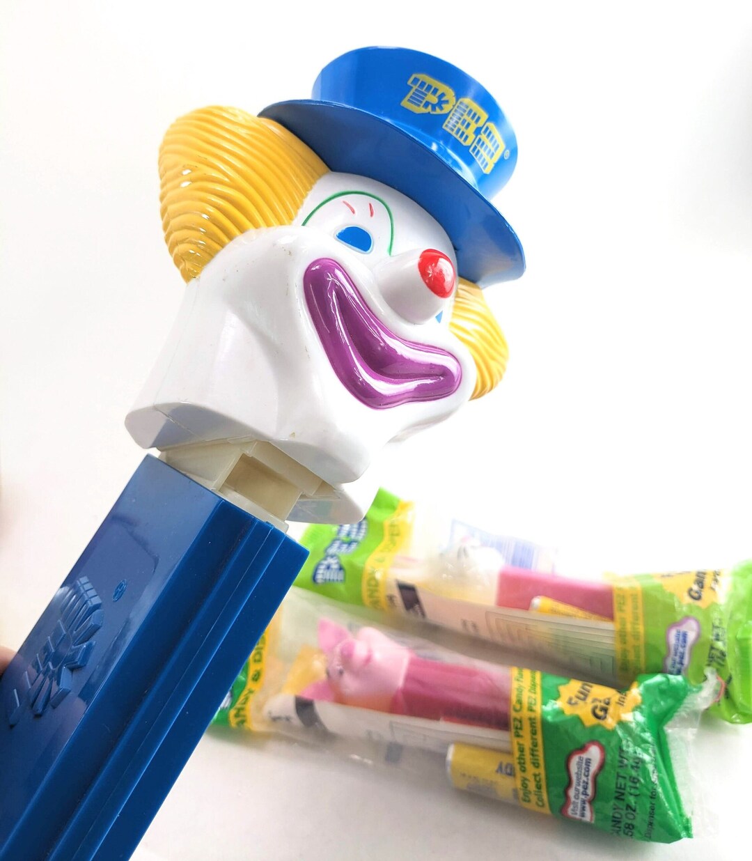 Pez Collection: LARGE Peter the Clown UNOPENED Piglet and Bunny - Etsy