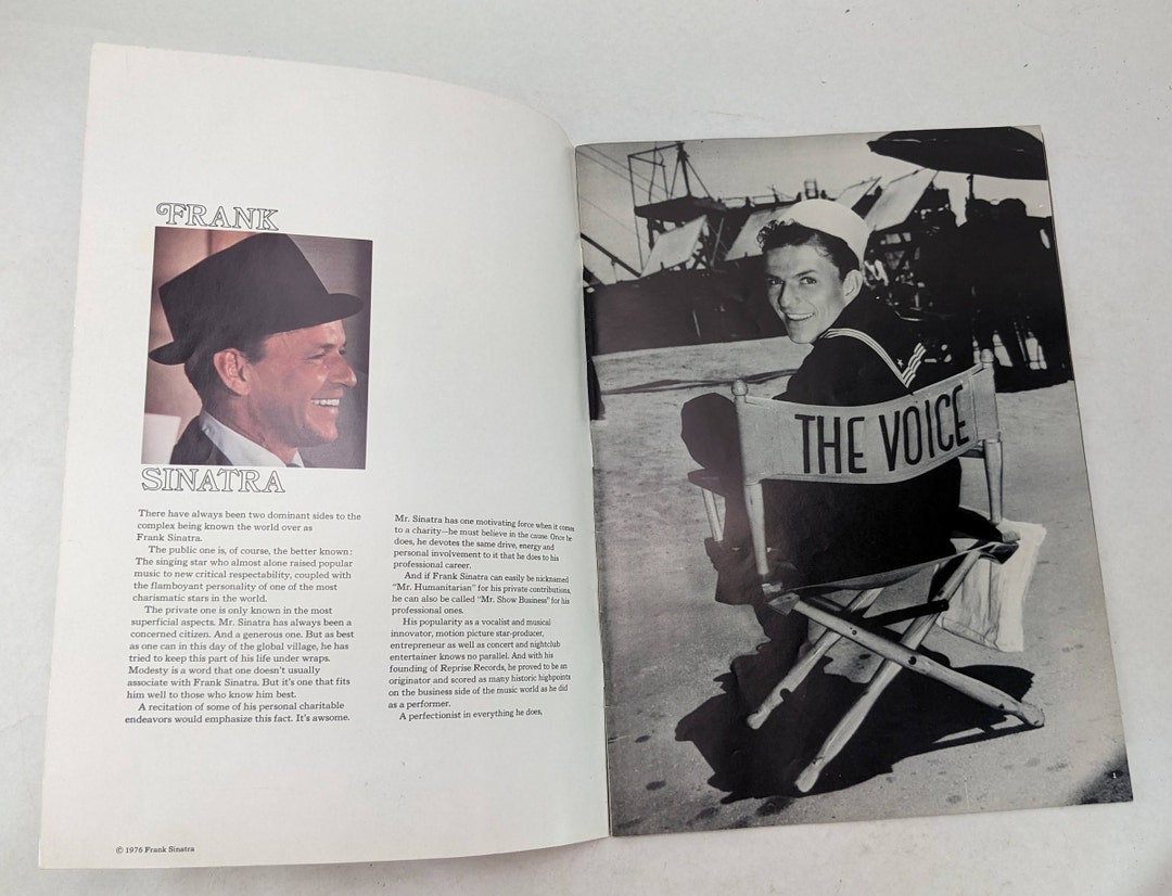 1976 Frank Sinatra Concert Souvenir Book: Madison Square Garden ...
