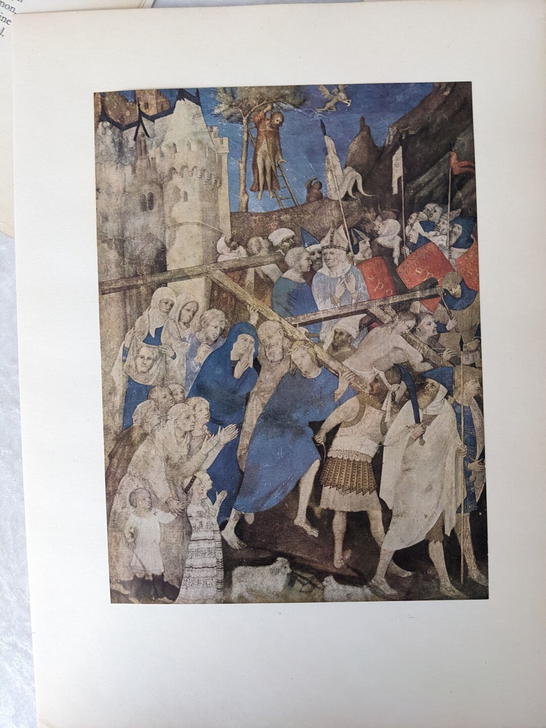 Carrying the Cross Print: 1942 Gold Printed Provencal School ...