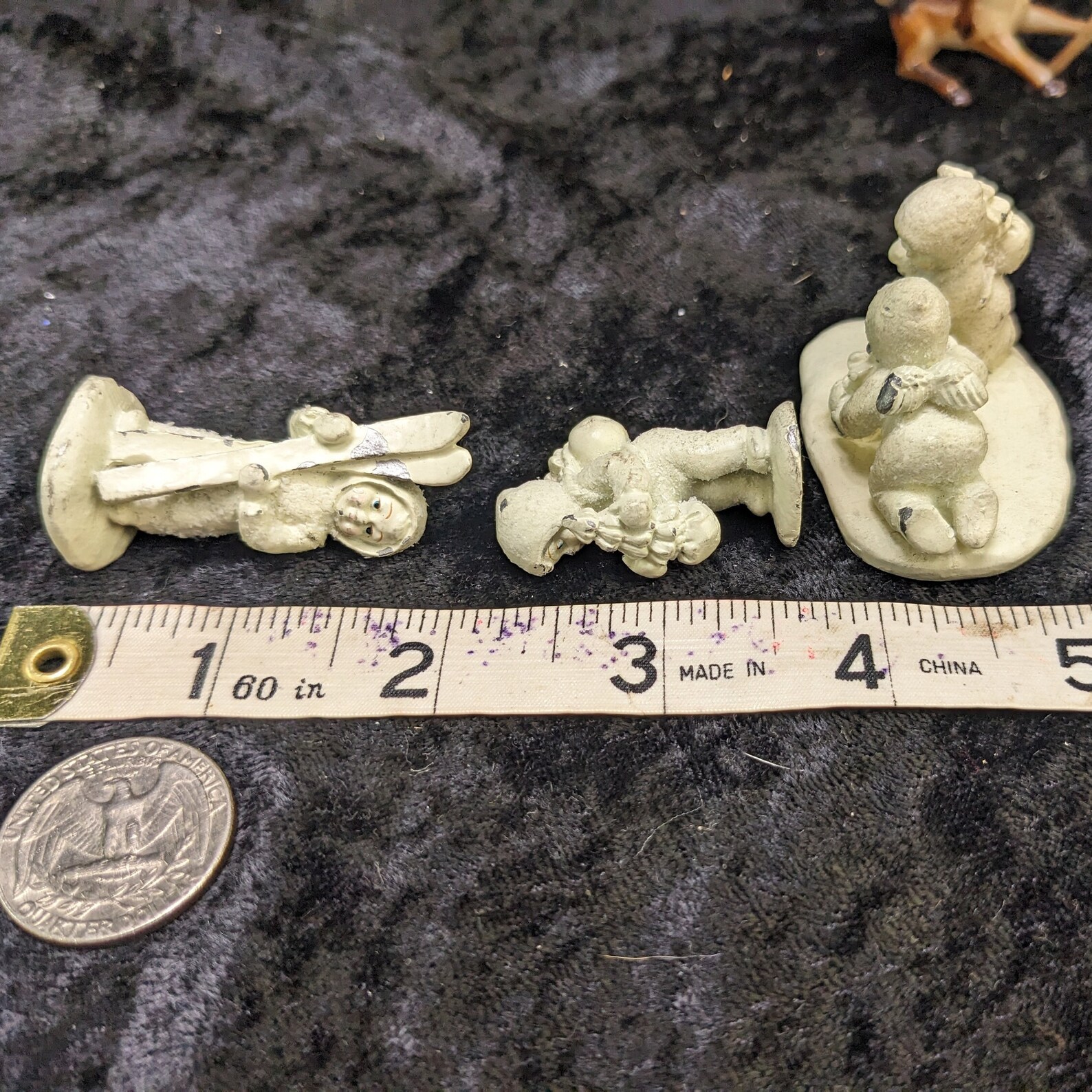 Miniature Snowbabies, Painted Pewter Sold Individually Let's Go Skiing ...