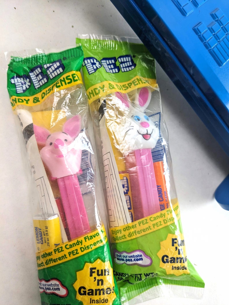 Pez Collection: LARGE Peter the Clown UNOPENED Piglet and Bunny - Etsy