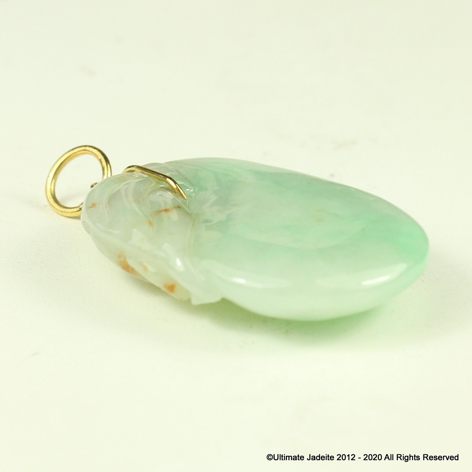 Money Bag Jade Pendant Grade A Jadeite Green Red TriColor | Etsy