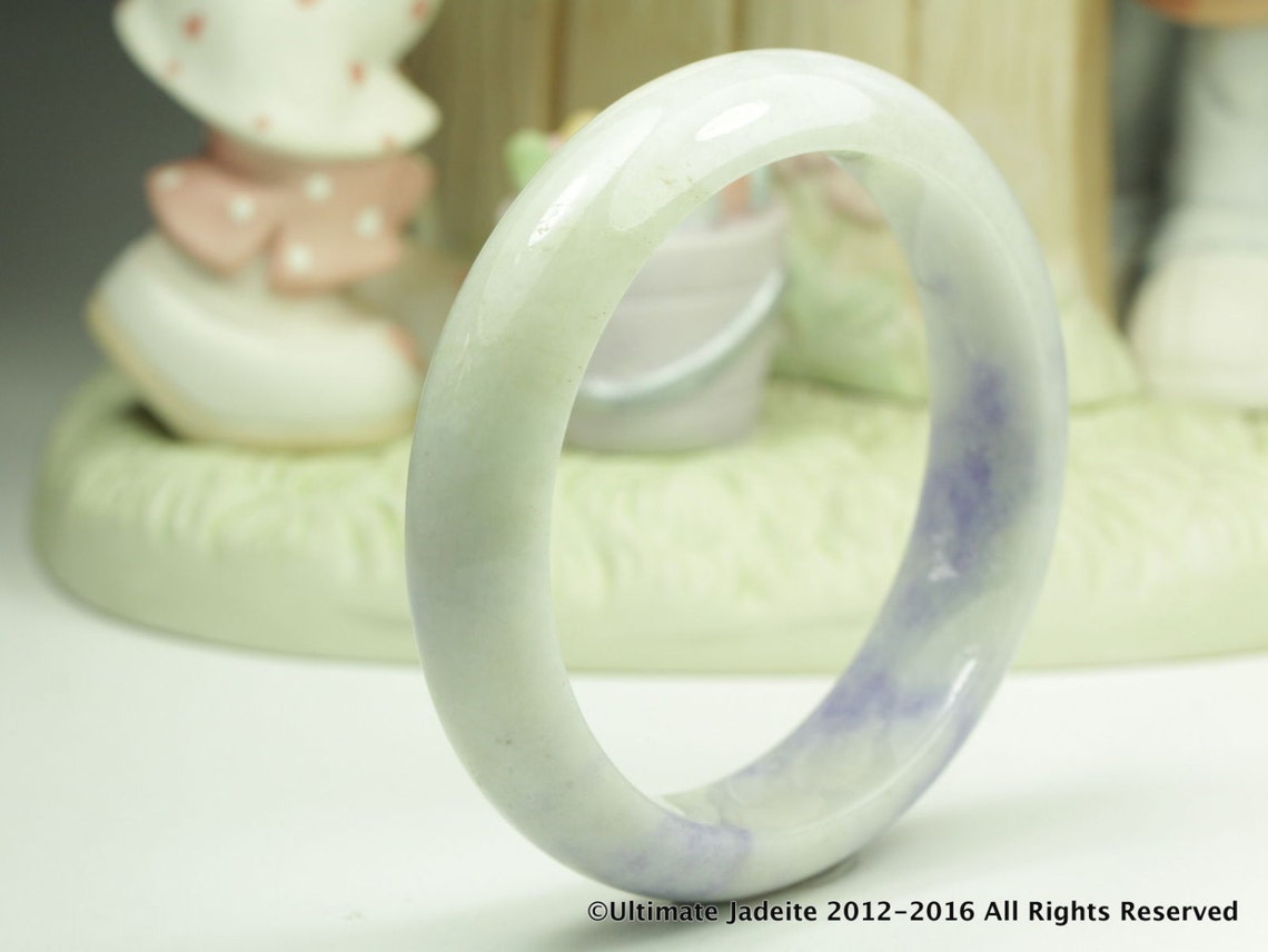 Albite Jadeite Jade Bangle Bracelet 56.7mm True Lavender - Etsy