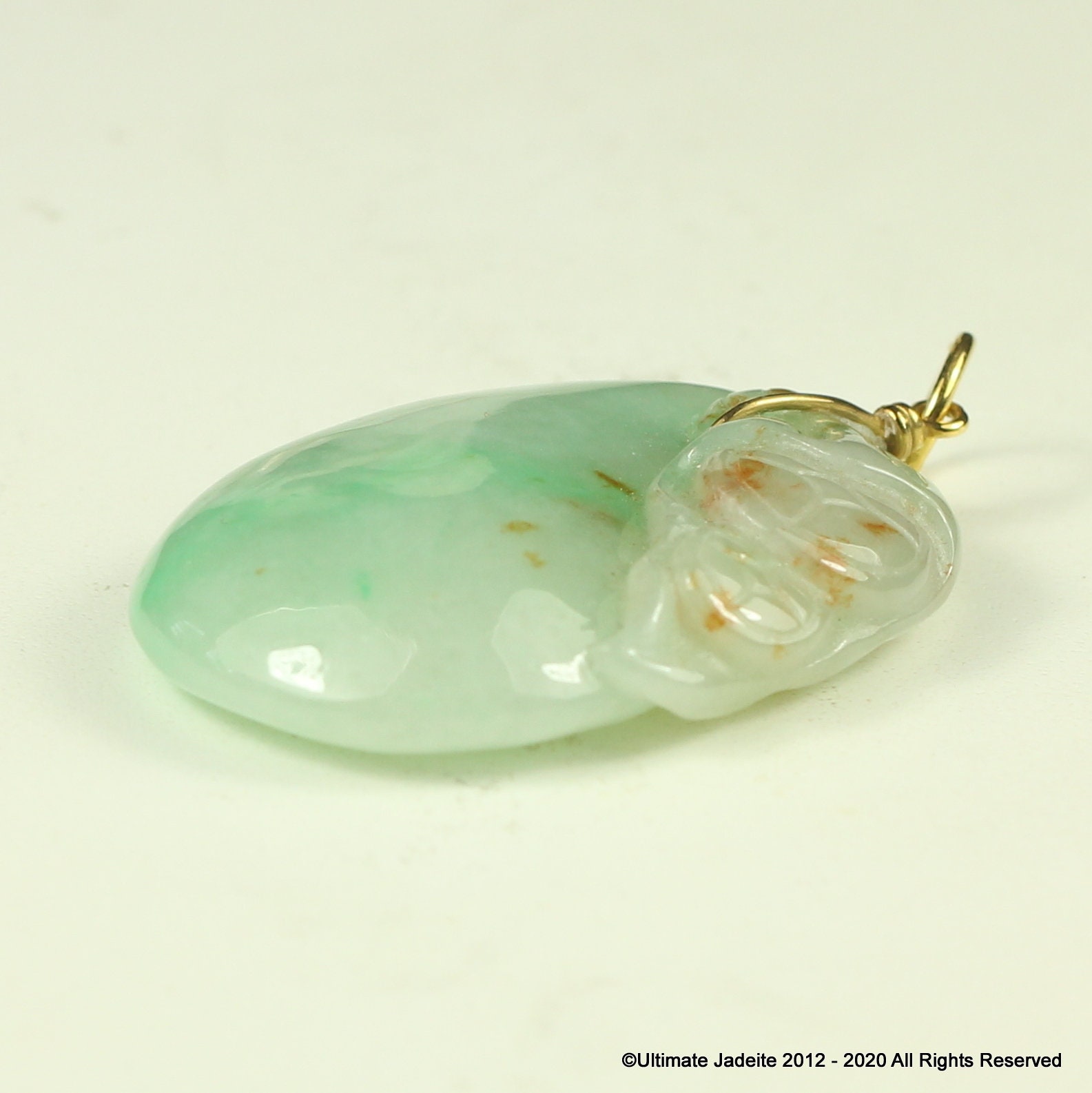 Money Bag Jade Pendant Grade A Jadeite Green Red TriColor | Etsy