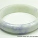 Albite Jadeite Jade Bangle Bracelet - 56.7mm True Lavender Bicolor ...