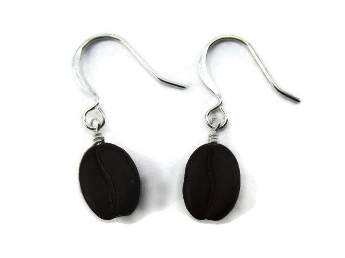 Coffee Bean Jewelry Coffee Lover Jewelry Set Sterling - Etsy