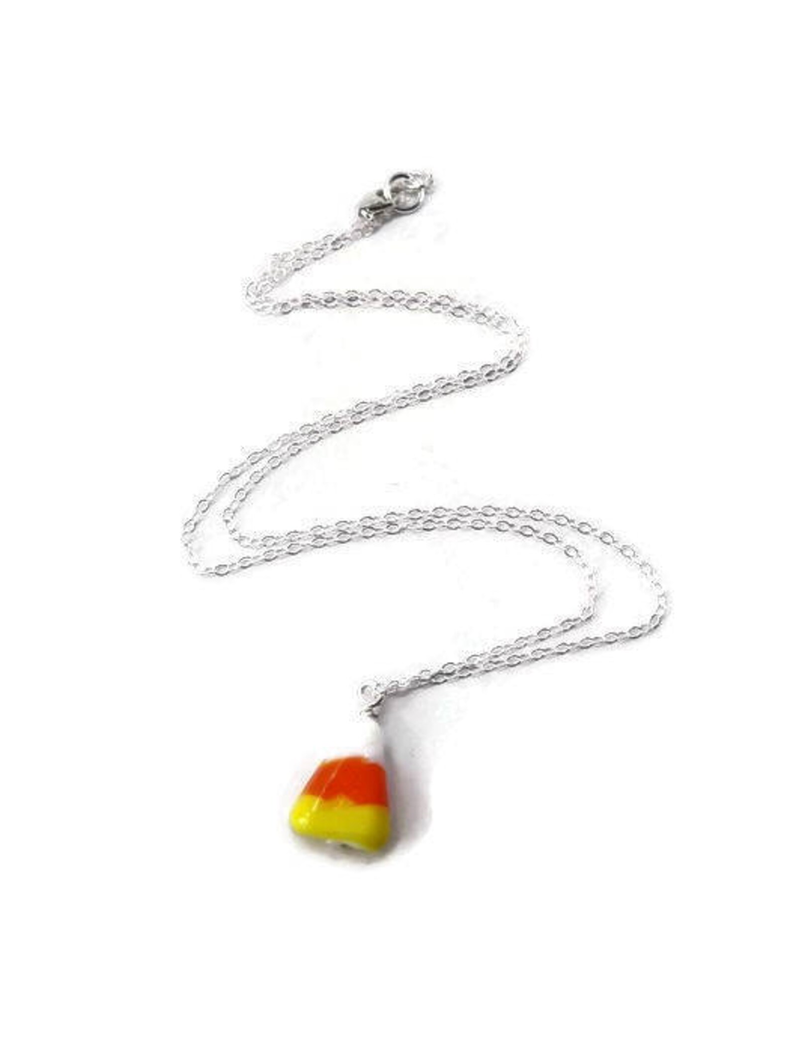 Halloween Candy Necklace - Candy Corn Jewelry - Trick or Treat Necklace ...