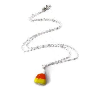 Halloween Candy Necklace - Candy Corn Jewelry - Trick or Treat Necklace ...