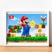 Custom Super Mario Portrait Personalized Poster Super Mario Kid ...