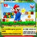 Custom Super Mario Portrait Personalized Poster Super Mario Kid ...