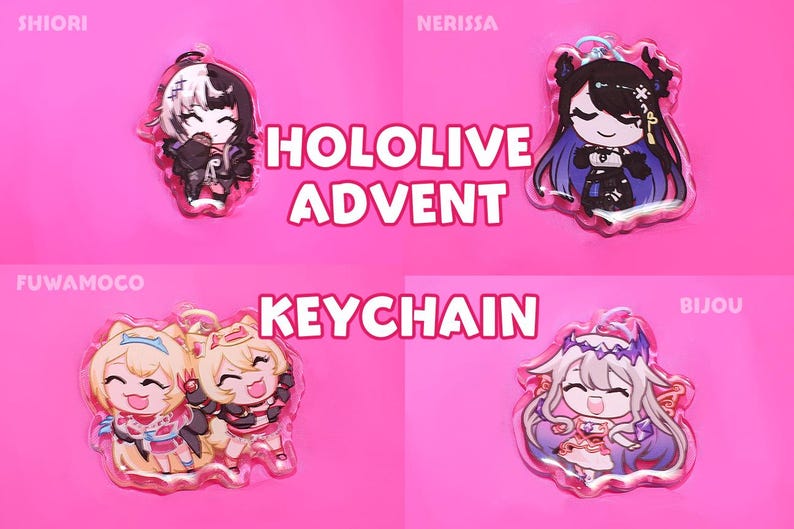 Hololive Advent Keychains - Etsy