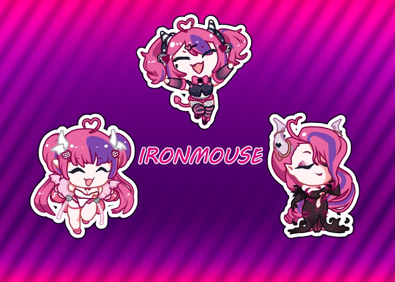Ironmouse Sticker - Etsy