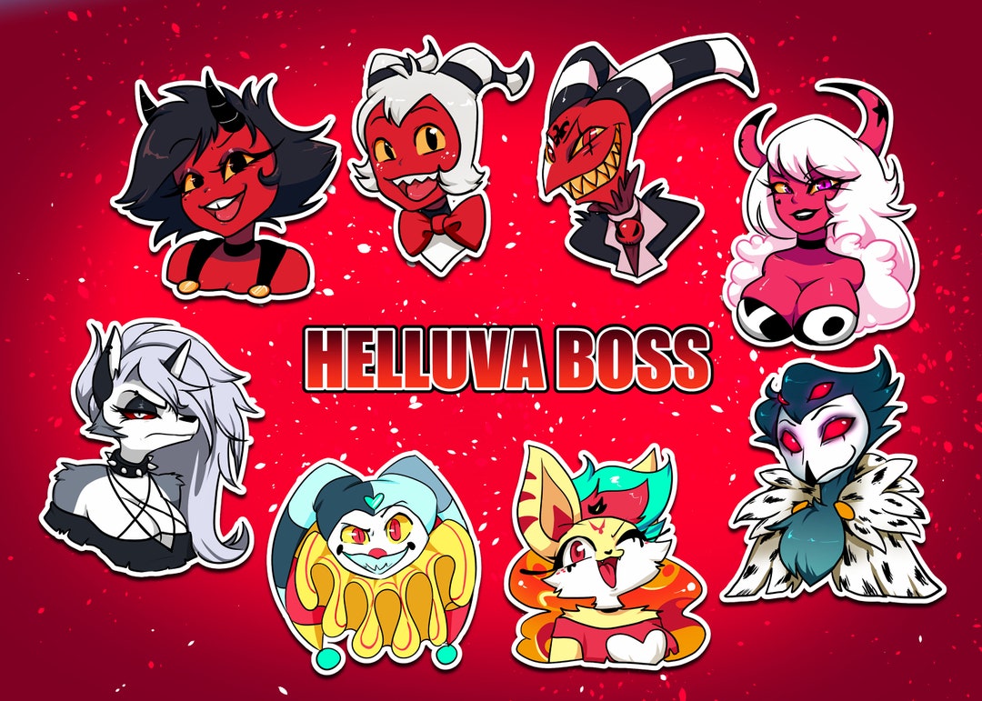 Helluva Boss Sticker (blitzo, Millie, Moxie, Loona, Stolas, Versokia ...