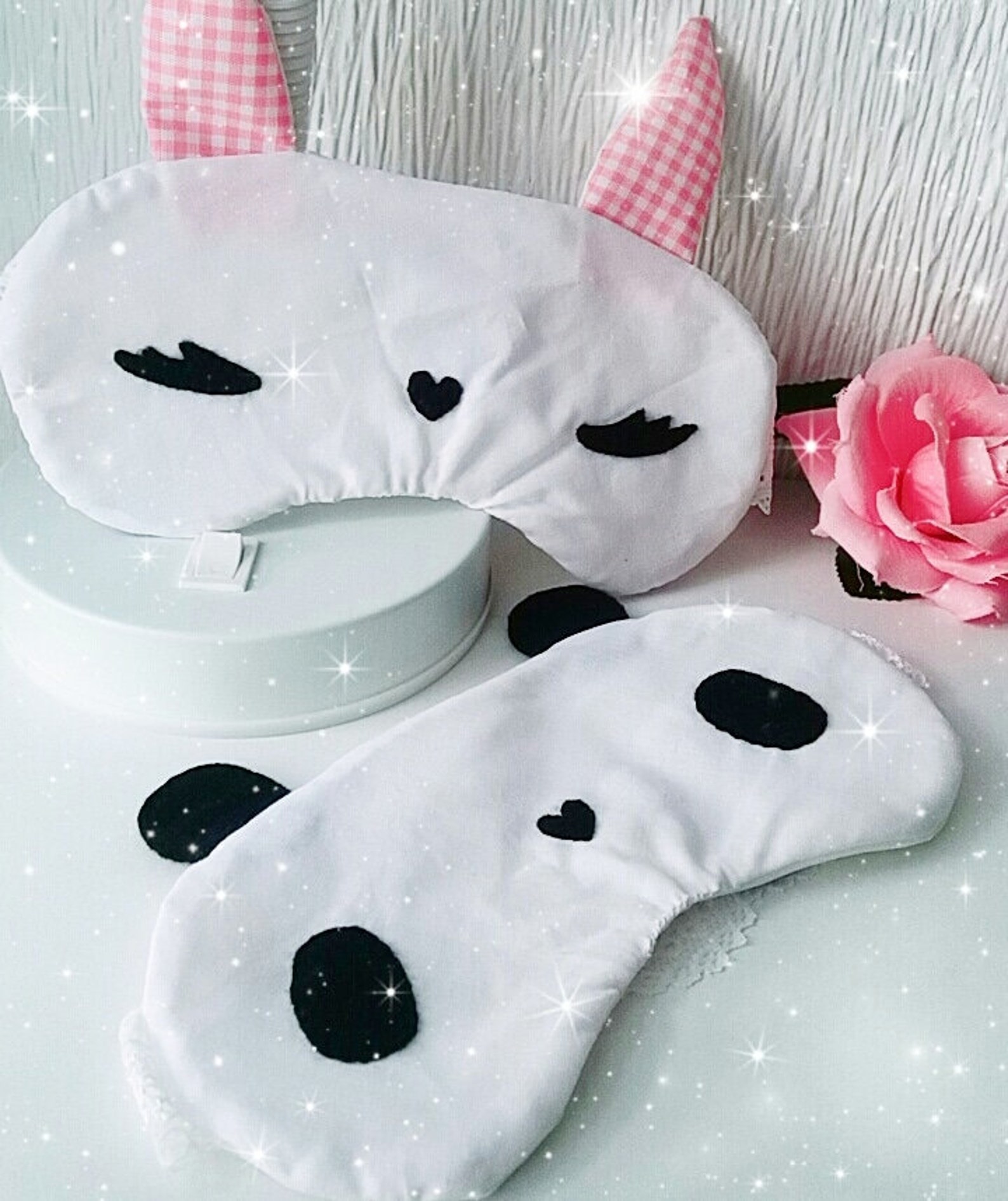 Cute Sleeping Masks panda & Bunny - Etsy
