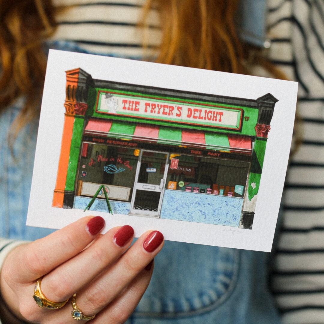 Holborn - the Fryer's Delight - Greeting Card With Envelope ...