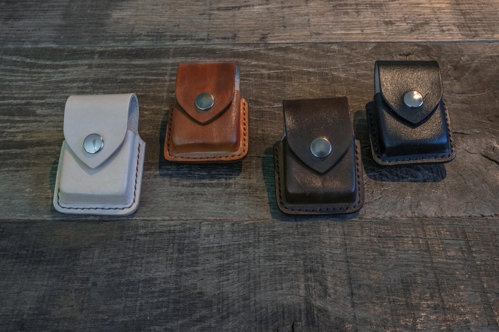 Zippo Pouch/case Brown Leather | Etsy