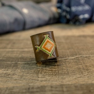 Woggle, Bandana, Native Series 2 in Brown Leather / Neckerchief Slide ...