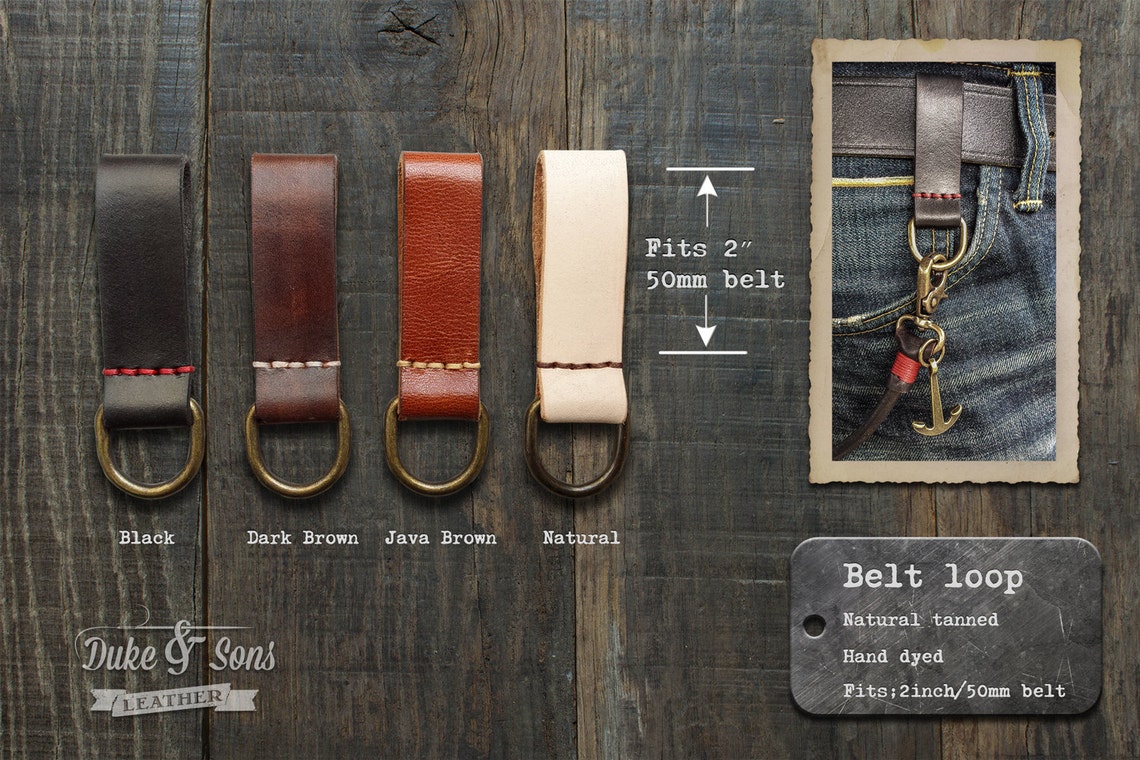 Belt Loop handmade From A-grade Bulls Leather - Etsy