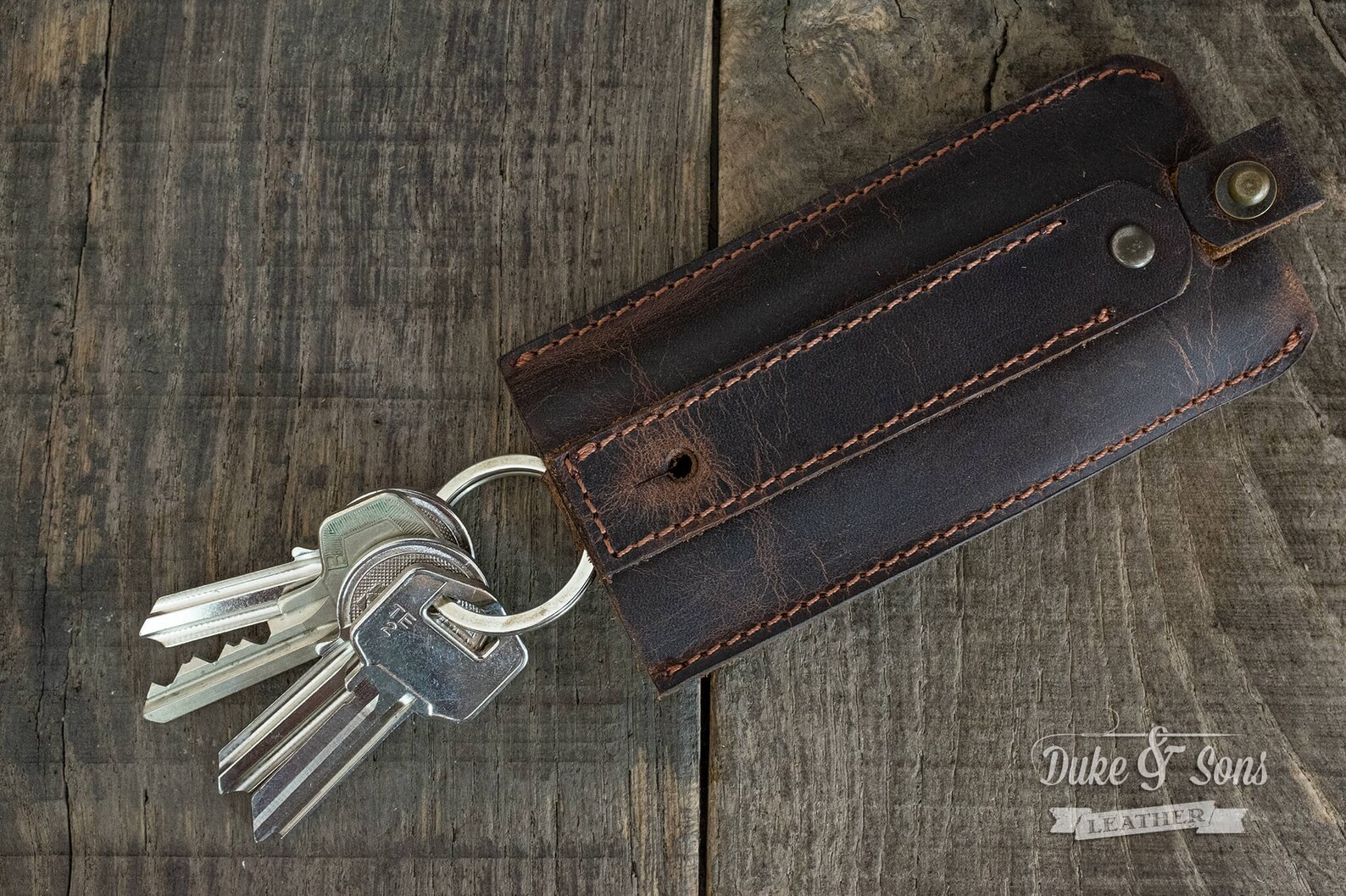 Classic Leather Key Pouch - Etsy