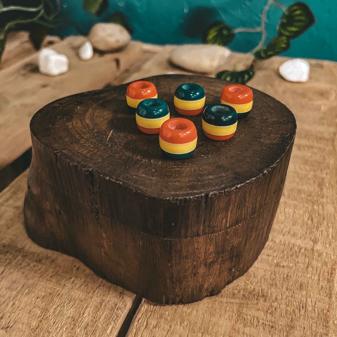 6 Rasta Dreadlock Beads 6mm Dreads Hair Craft Accessories - Etsy